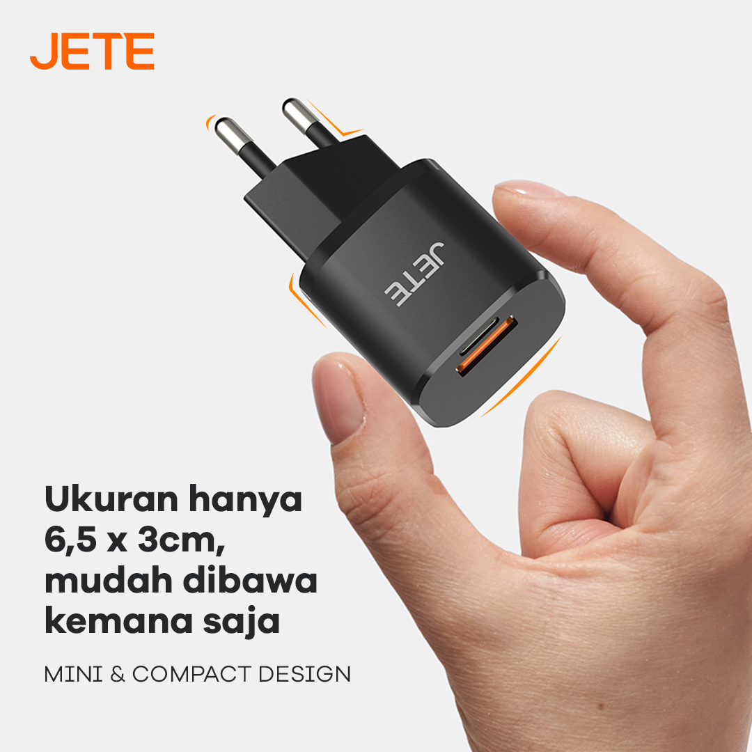 Jual JETE E3 Nano Series Charger GaN 20W - JETE Indonesia